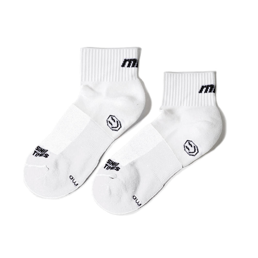 Quarter Crew Sock- Basic White – rnnr